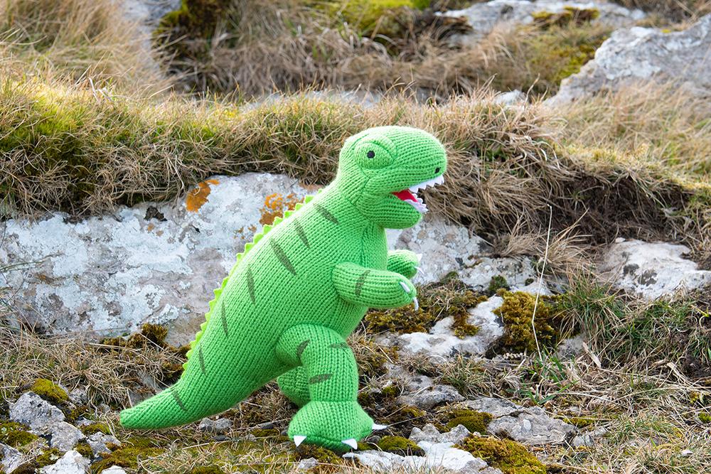 Best Years Ltd - Best Dinosaur Toy Green T Rex Toy Knitted Dinosaur Toy ...