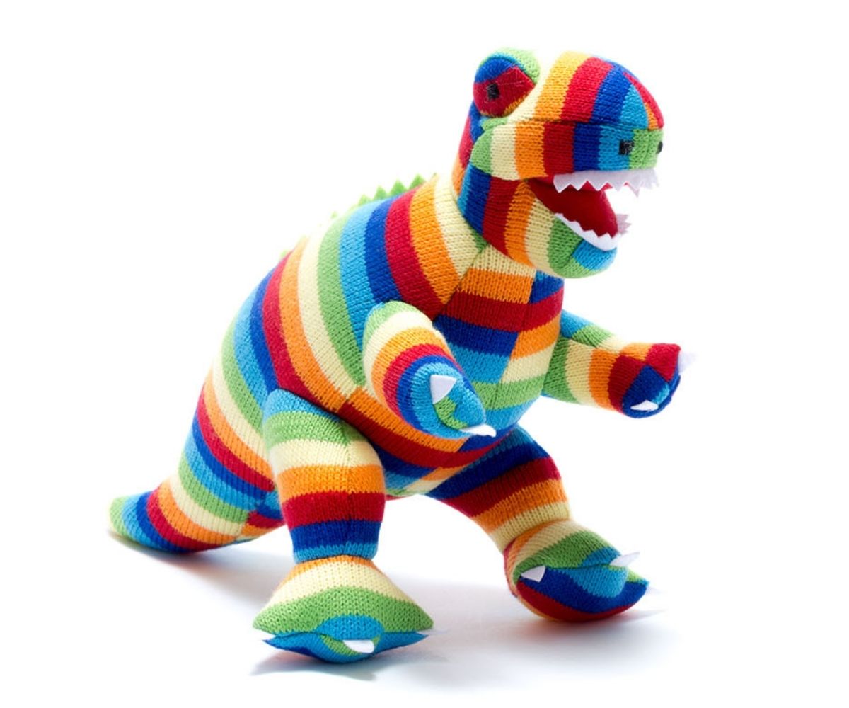 Best Dinosaur Toys T Rex Dinosaur Toy Stripe knit, Kids Gift