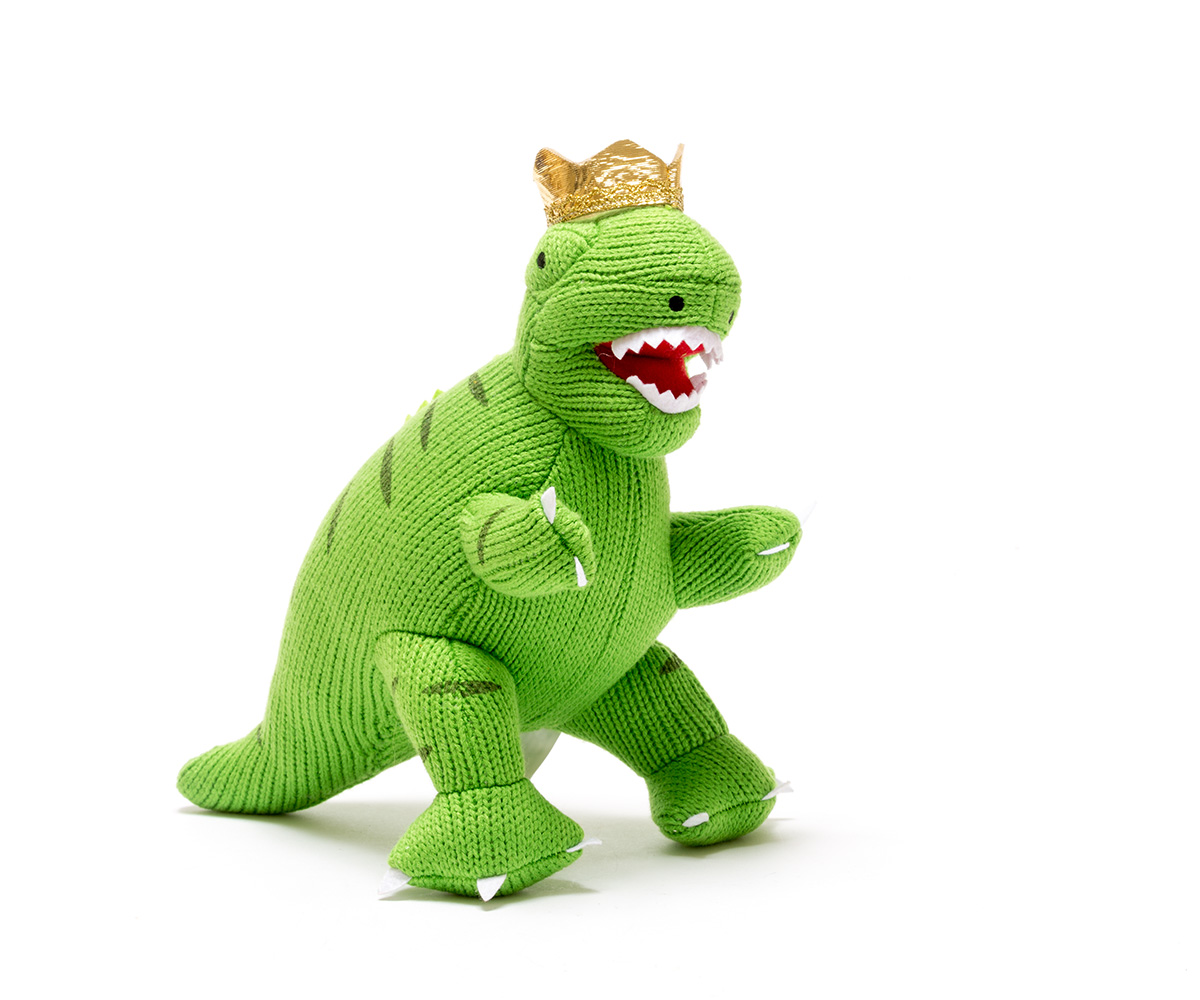 King T Rex Dinosaur Soft Toy - Coronation Range of Soft Toys