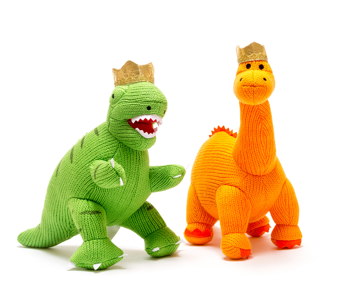 King T Rex Dinosaur Soft Toy - Coronation Range of Soft Toys